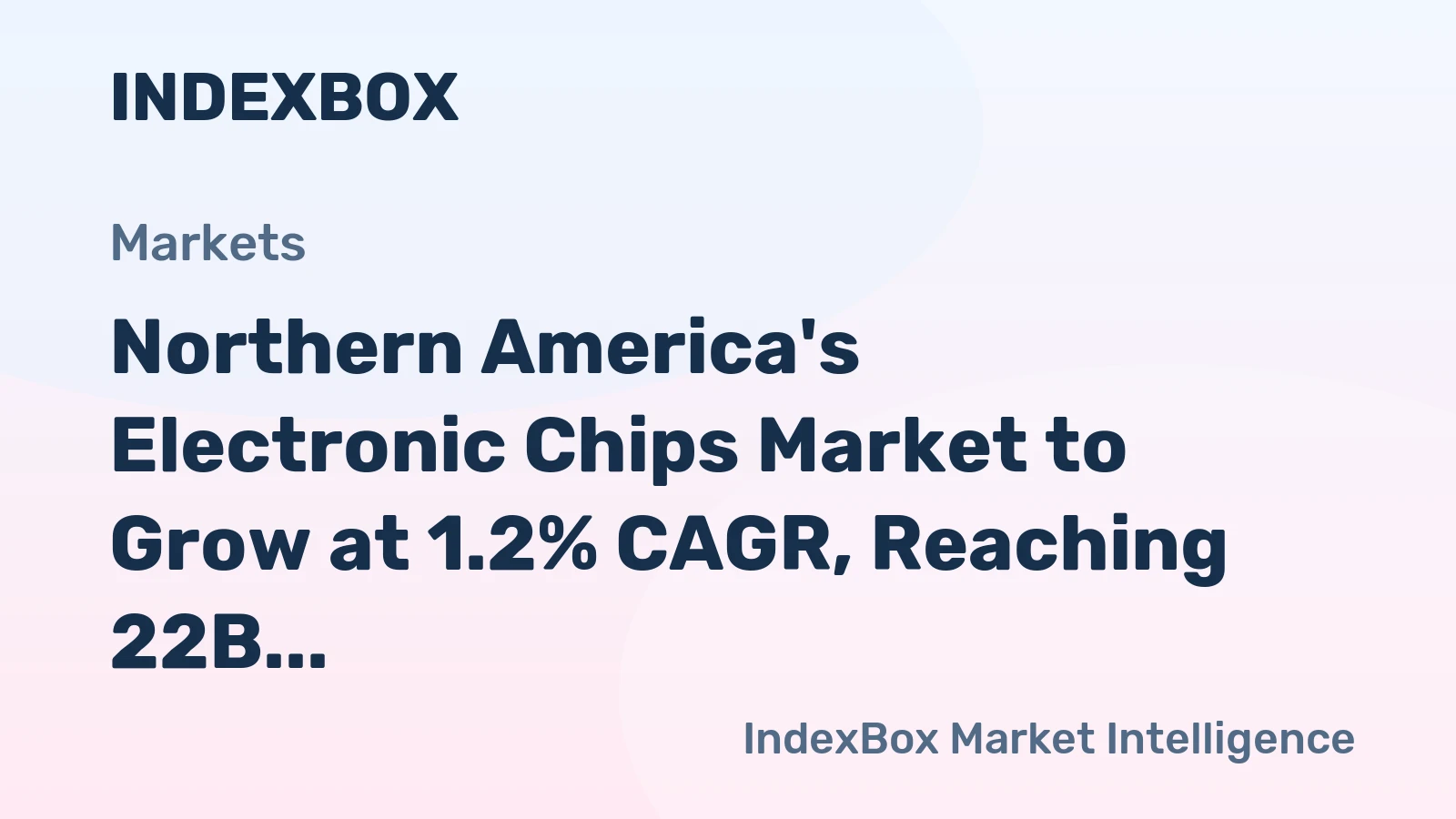 Northern America's Electronic Chips Market to Grow at 1.2% CAGR, Reaching 22B Units by 2035