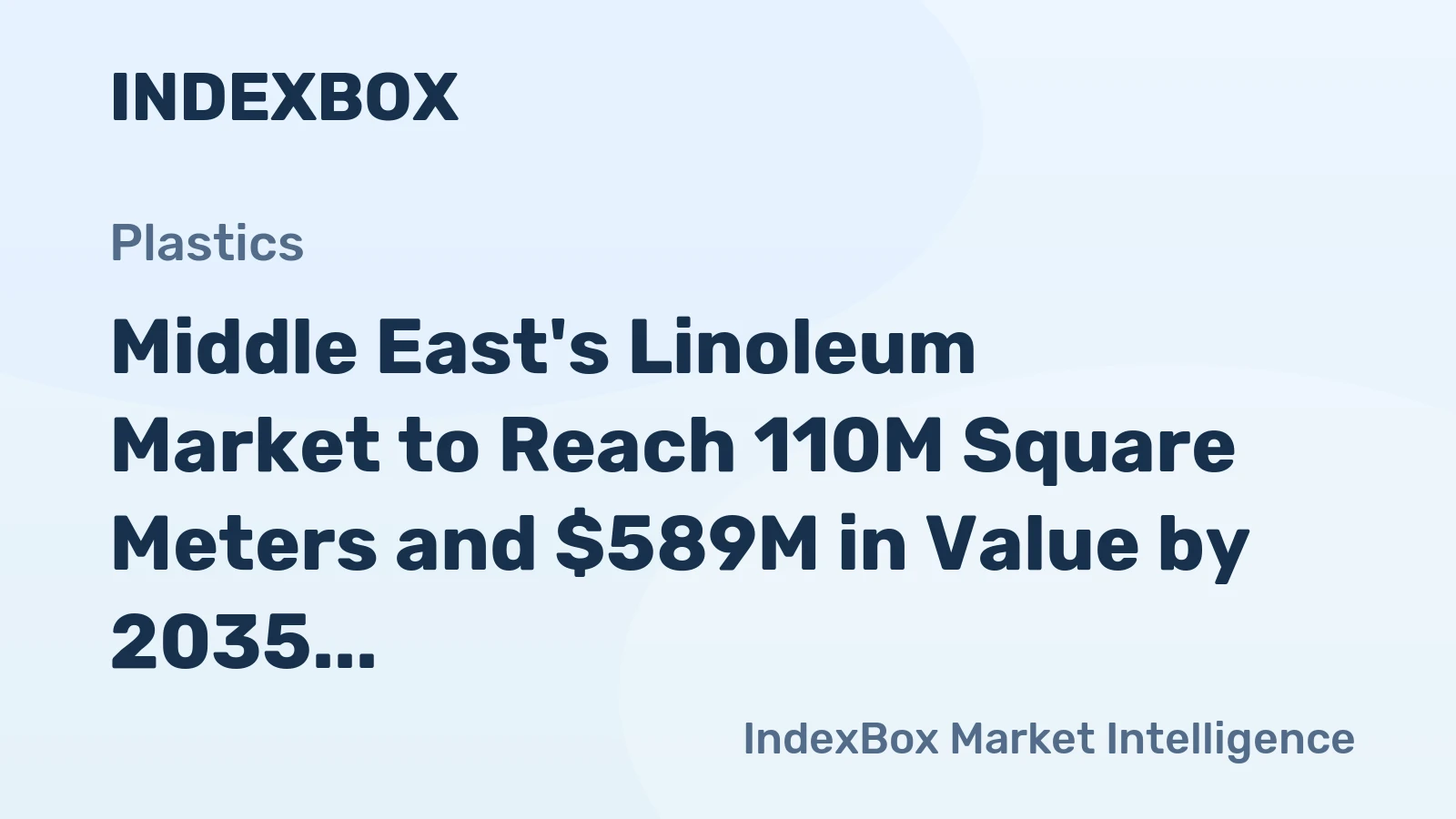 Middle East's Linoleum Market to Reach 110M Square Meters and $589M in Value by 2035