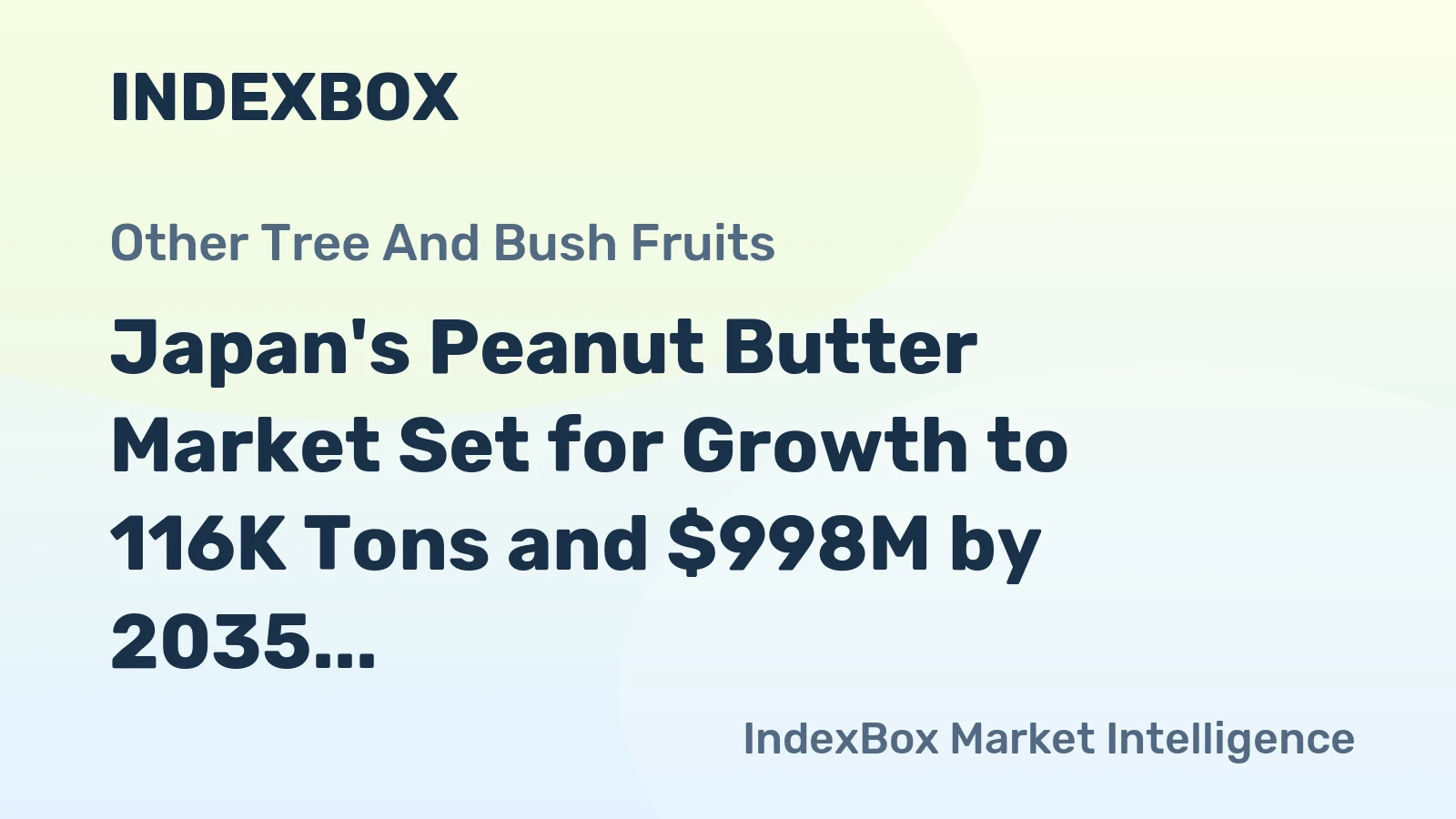 Japan's Peanut Butter Market Set for Growth to 116K Tons and $998M by 2035