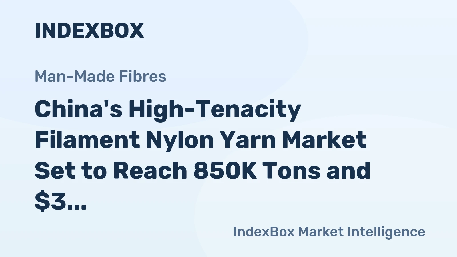 China's High-Tenacity Filament Nylon Yarn Market Set to Reach 850K Tons and $3 Billion by 2035