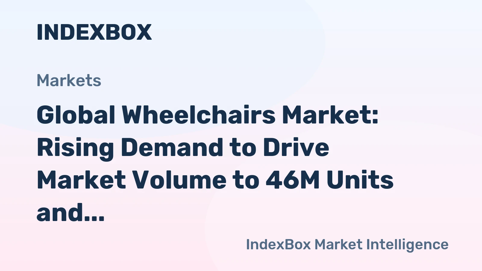 Global Wheelchairs Market: Rising Demand to Drive Market Volume to 46M Units and Market Value to $7.5B by 2035