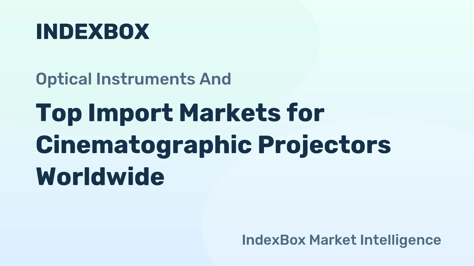 Top Import Markets for Cinematographic Projectors Worldwide