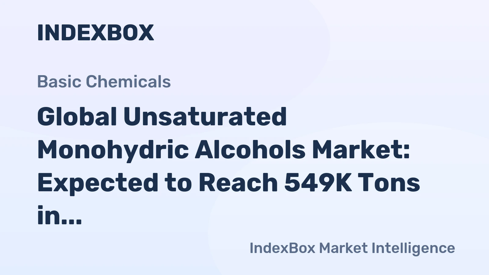 Global Unsaturated Monohydric Alcohols Market: Expected to Reach 549K Tons in Volume and $5.6B in Value by 2035