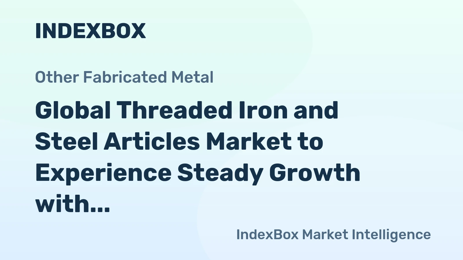 Global Threaded Iron and Steel Articles Market to Experience Steady Growth with a CAGR of +1.0% Leading to 2.4M Tons by 2035