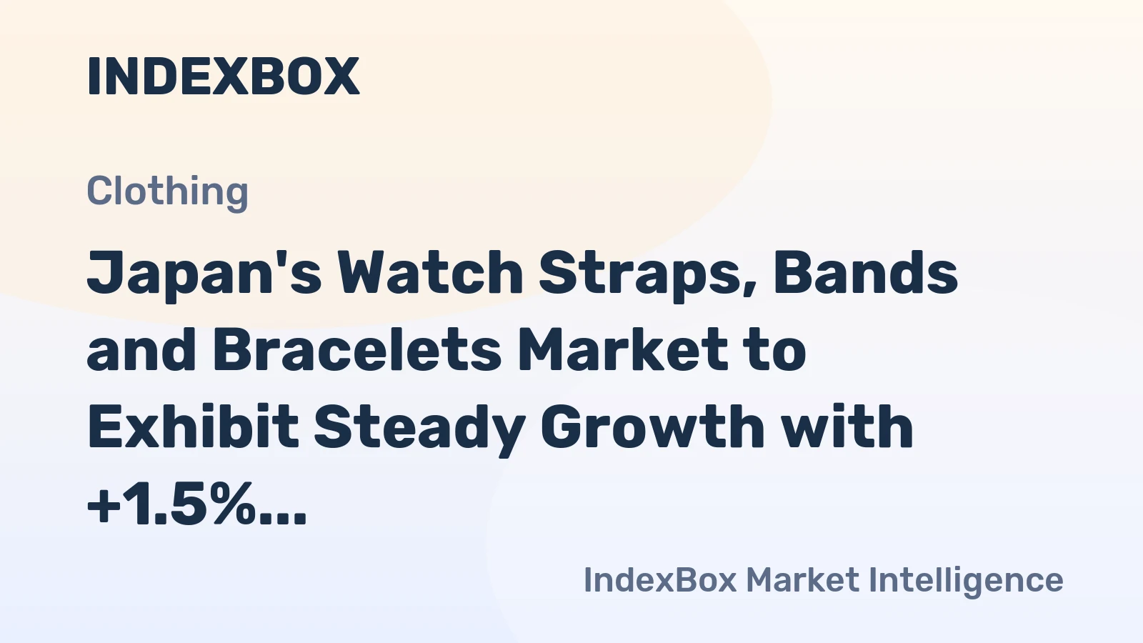 Japan's Watch Straps, Bands and Bracelets Market to Exhibit Steady Growth with +1.5% CAGR Leading to 6.7M Units by 2035