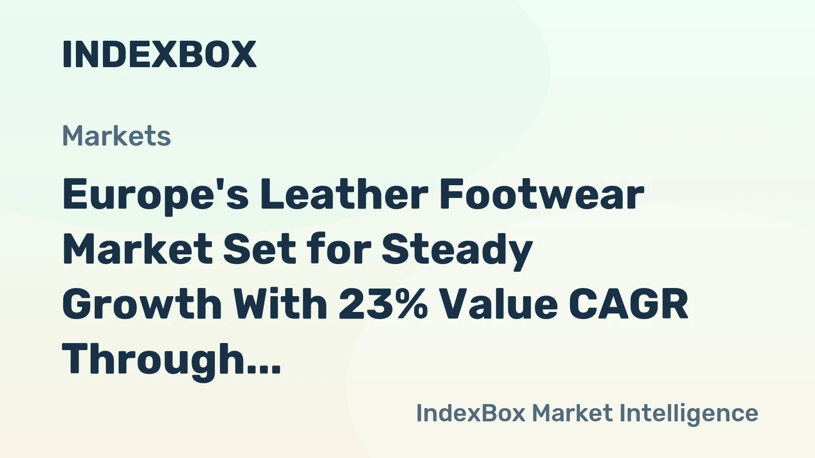 Europe's Leather Footwear Market Set for Steady Growth With 23% Value CAGR Through 2035