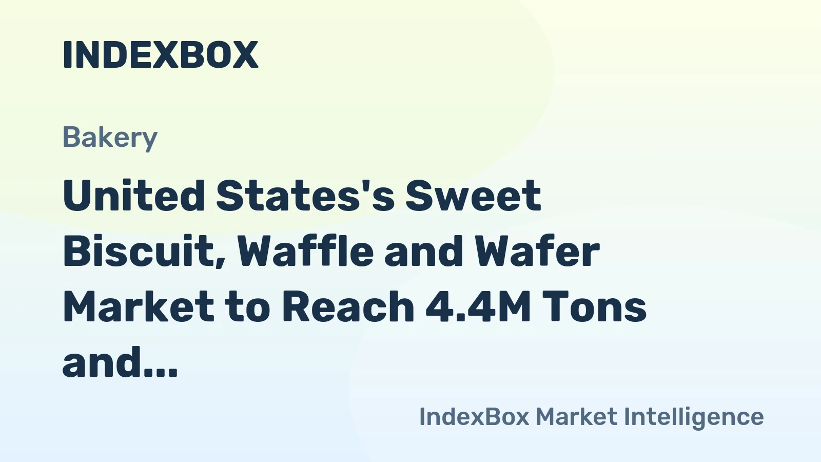 United States's Sweet Biscuit, Waffle and Wafer Market to Reach 4.4M Tons and $15.7B by 2035