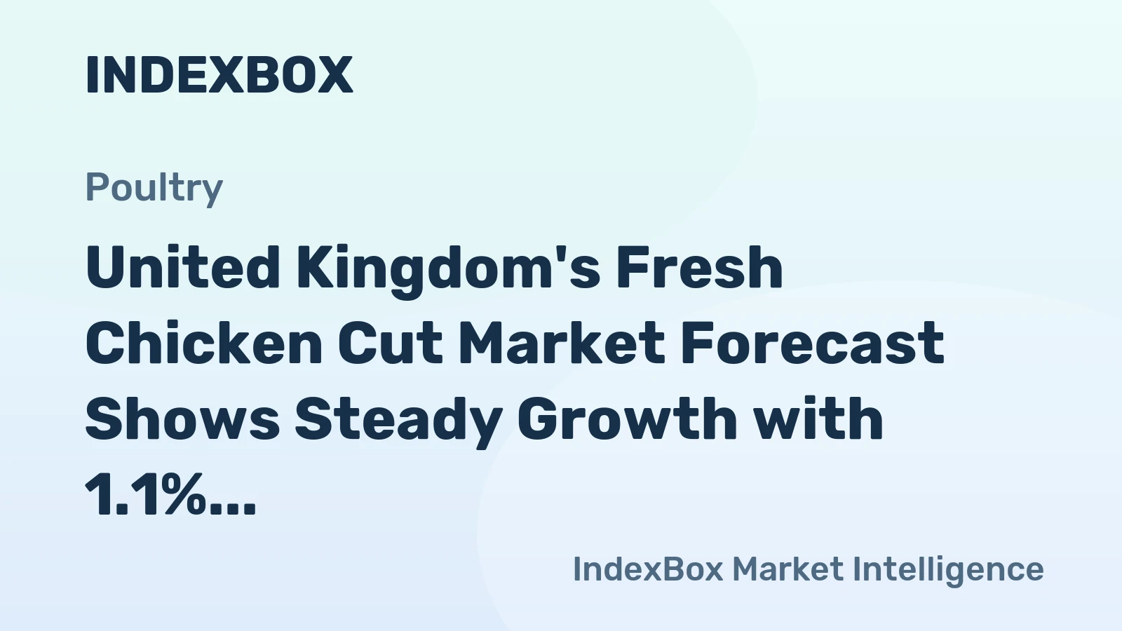 United Kingdom's Fresh Chicken Cut Market Forecast Shows Steady Growth with 1.1% CAGR Volume Increase