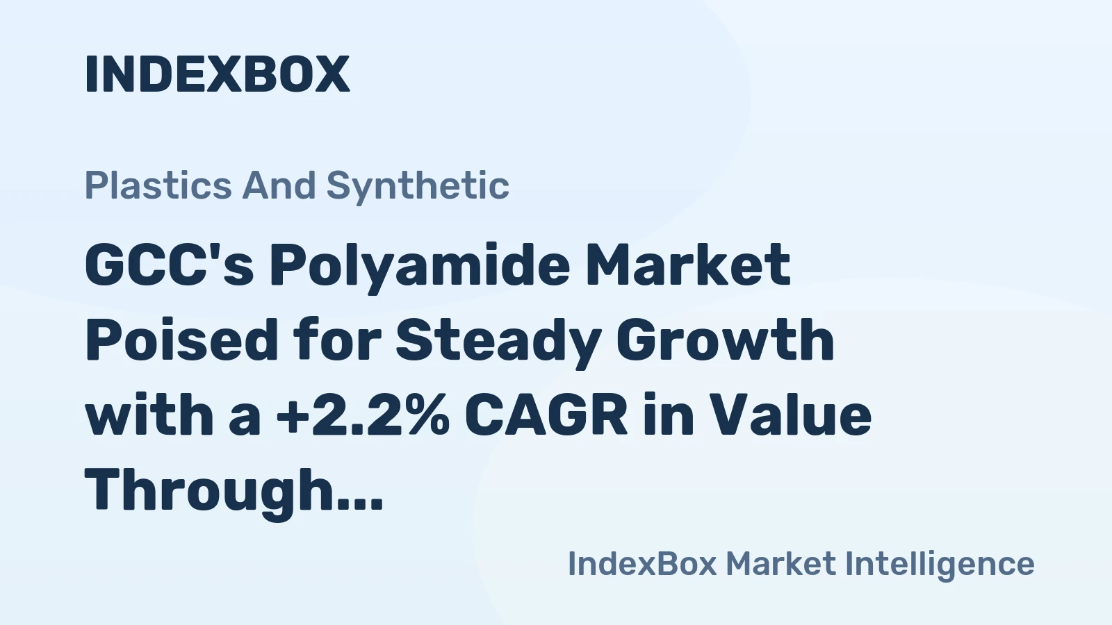 GCC's Polyamide Market Poised for Steady Growth with a +2.2% CAGR in Value Through 2035