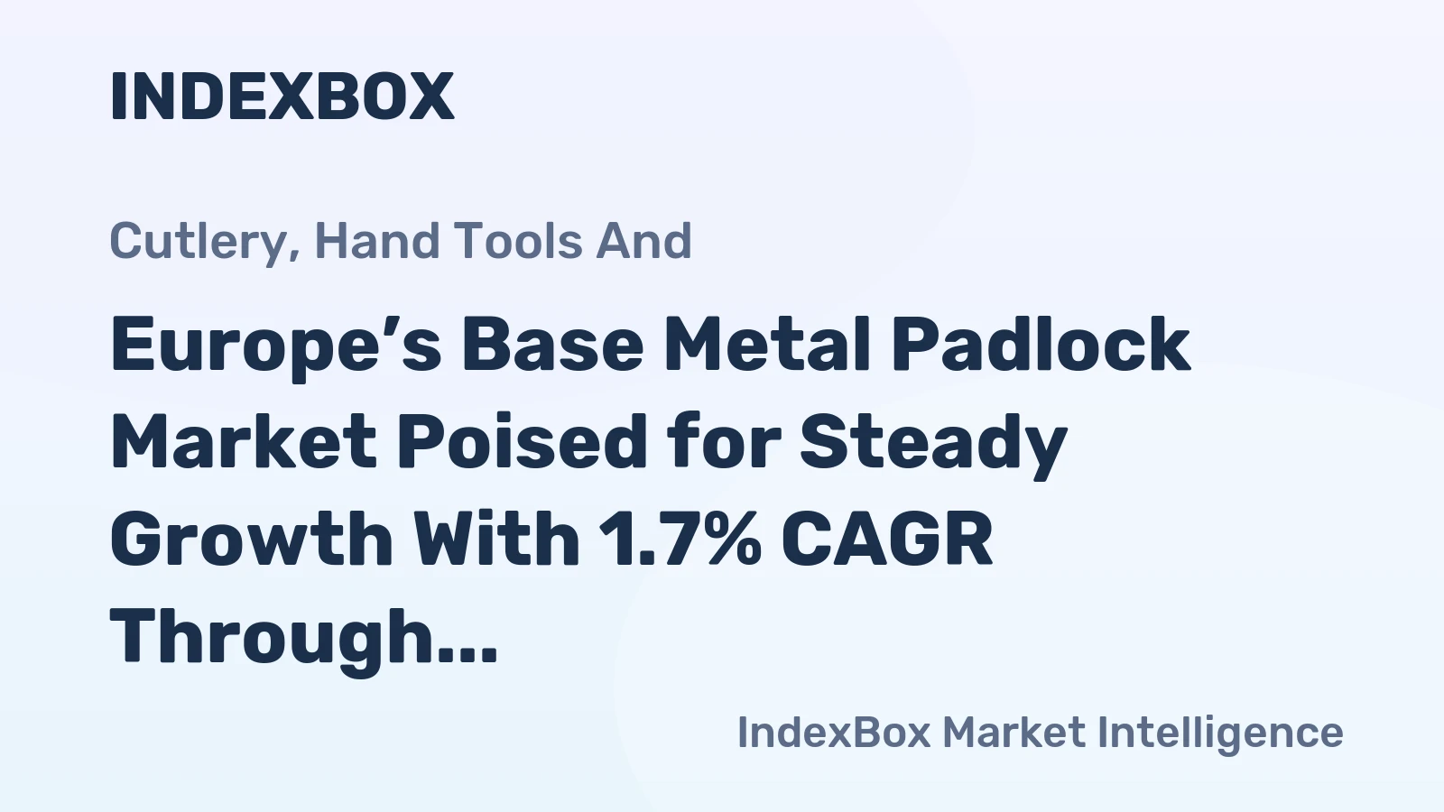 Europe’s Base Metal Padlock Market Poised for Steady Growth With 1.7% CAGR Through 2035