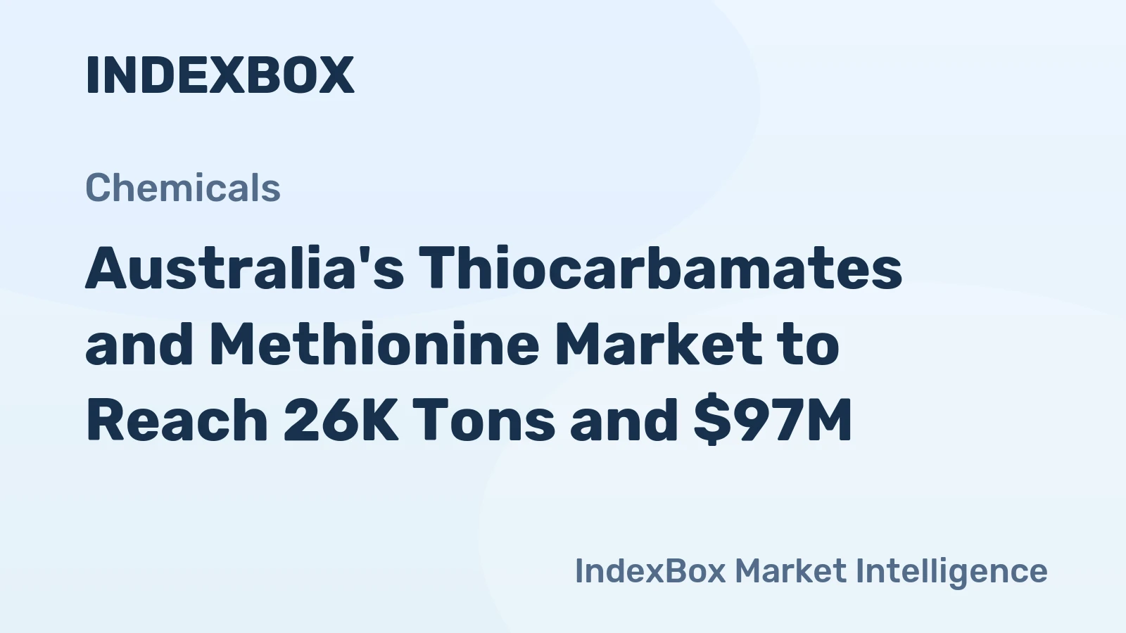 Australia's Thiocarbamates and Methionine Market to Reach 26K Tons and $97M