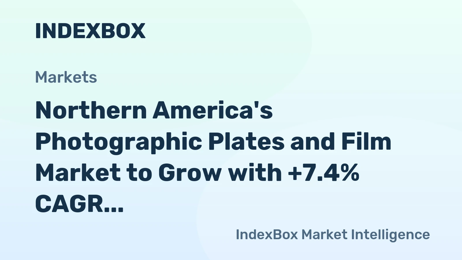 Northern America's Photographic Plates and Film Market to Grow with +7.4% CAGR until 2035, Reaching 417M Square Meters