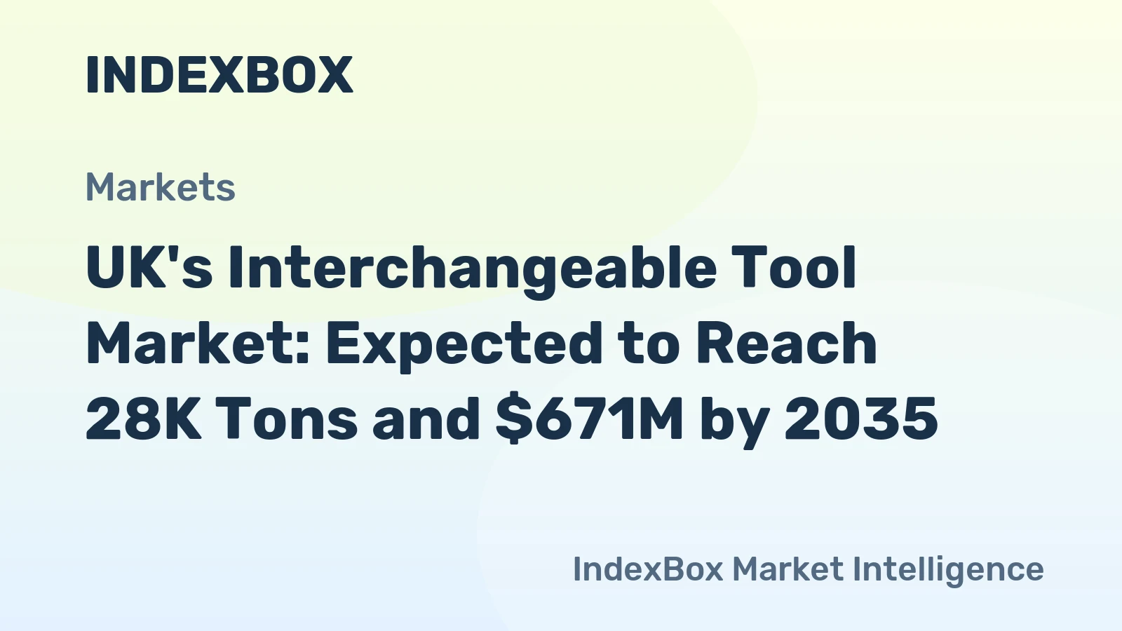 UK's Interchangeable Tool Market: Expected to Reach 28K Tons and $671M by 2035