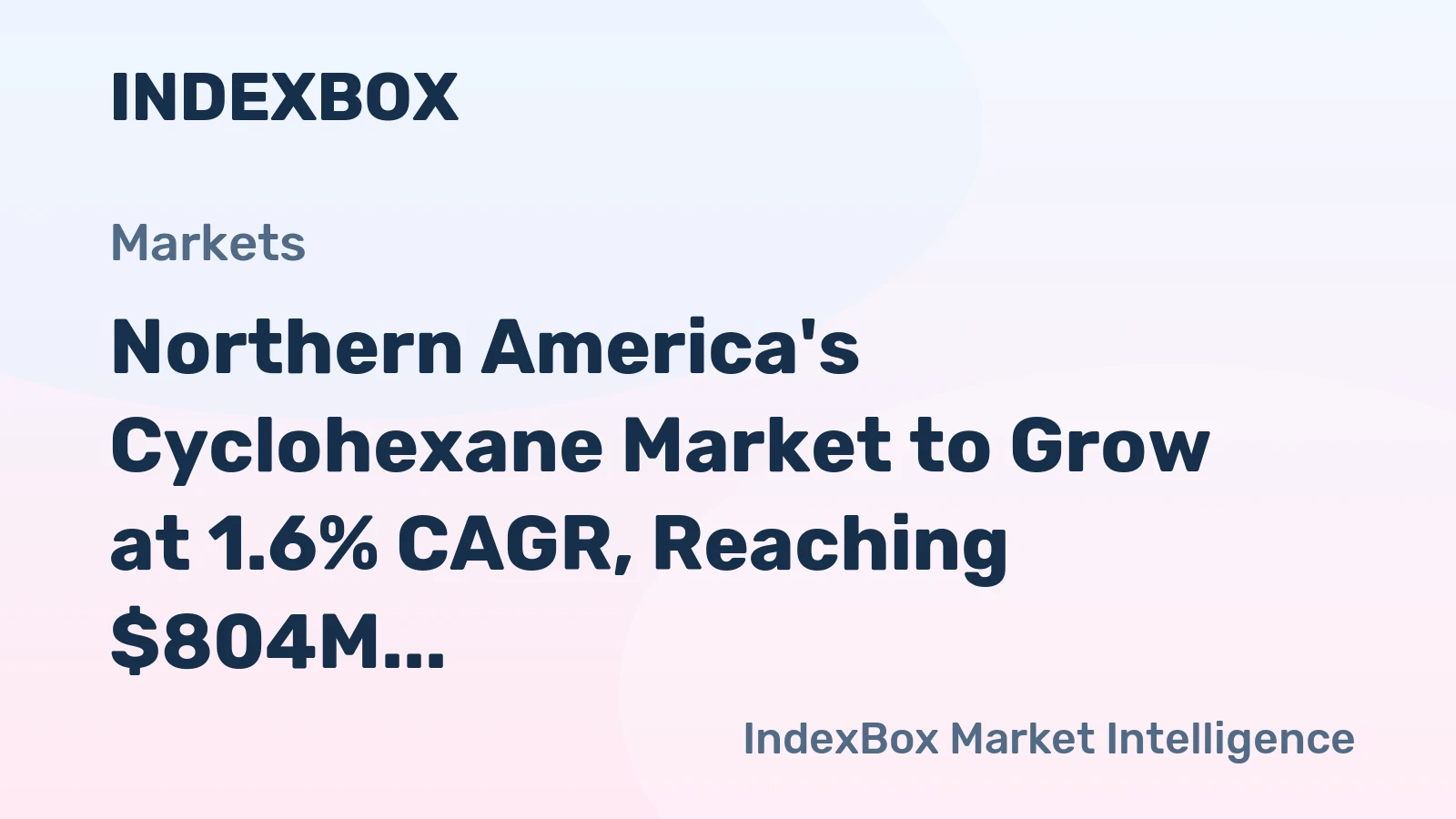 Northern America's Cyclohexane Market to Grow at 1.6% CAGR, Reaching $804M by 2035 on Steady Demand.