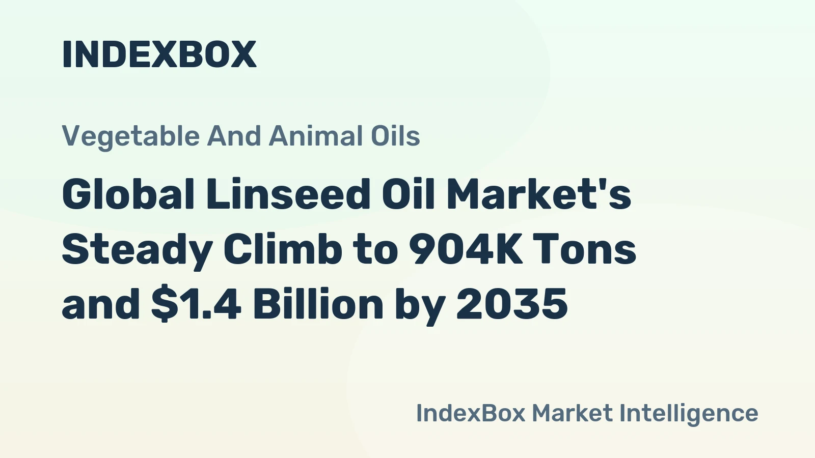 Global Linseed Oil Market's Steady Climb to 904K Tons and $1.4 Billion by 2035