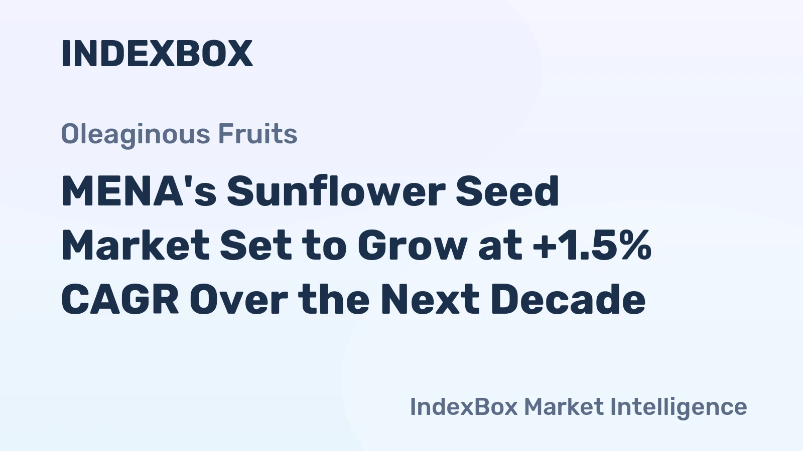 MENA's Sunflower Seed Market Set to Grow at +1.5% CAGR Over the Next Decade
