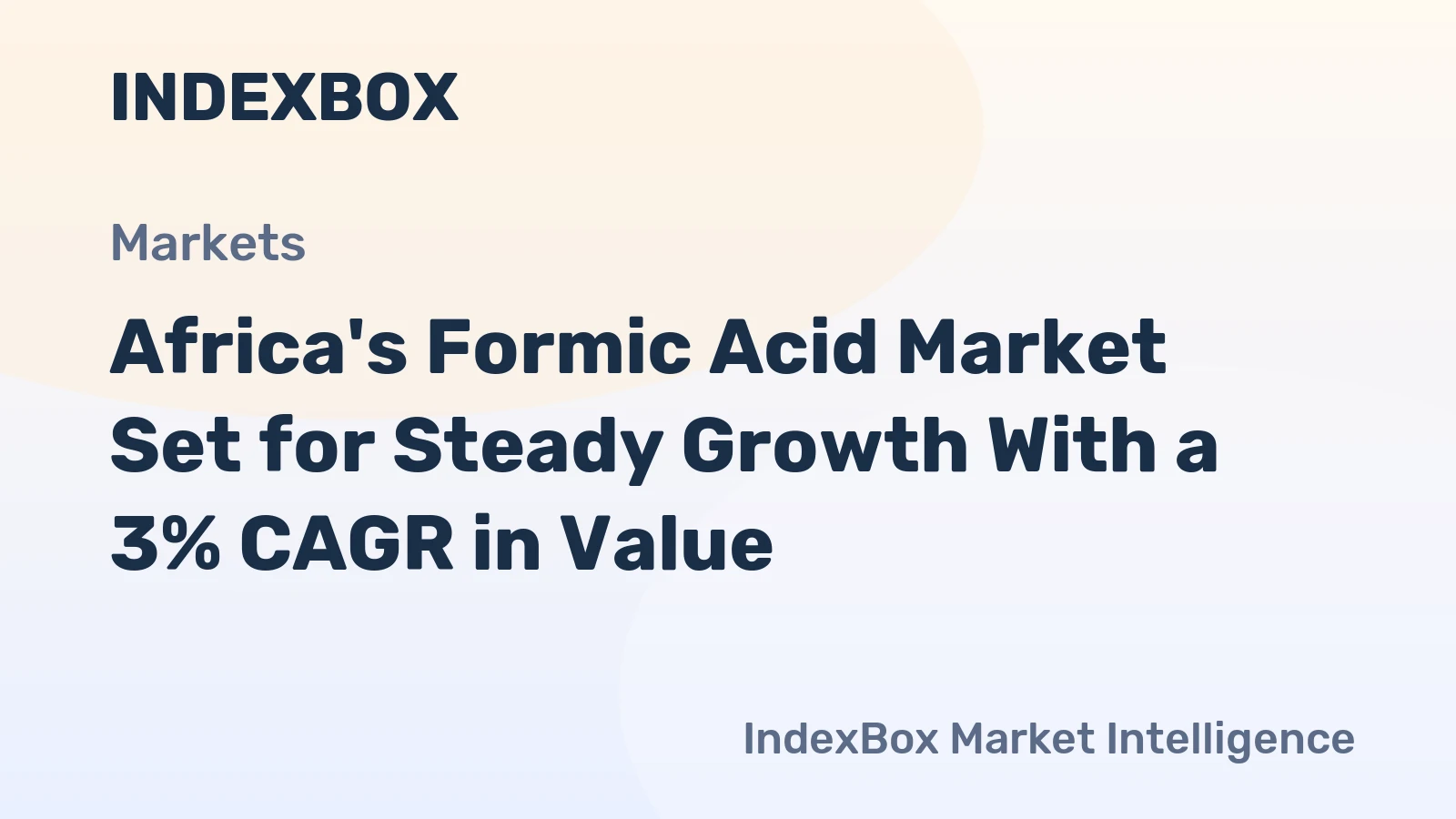 Africa's Formic Acid Market Set for Steady Growth With a 3% CAGR in Value