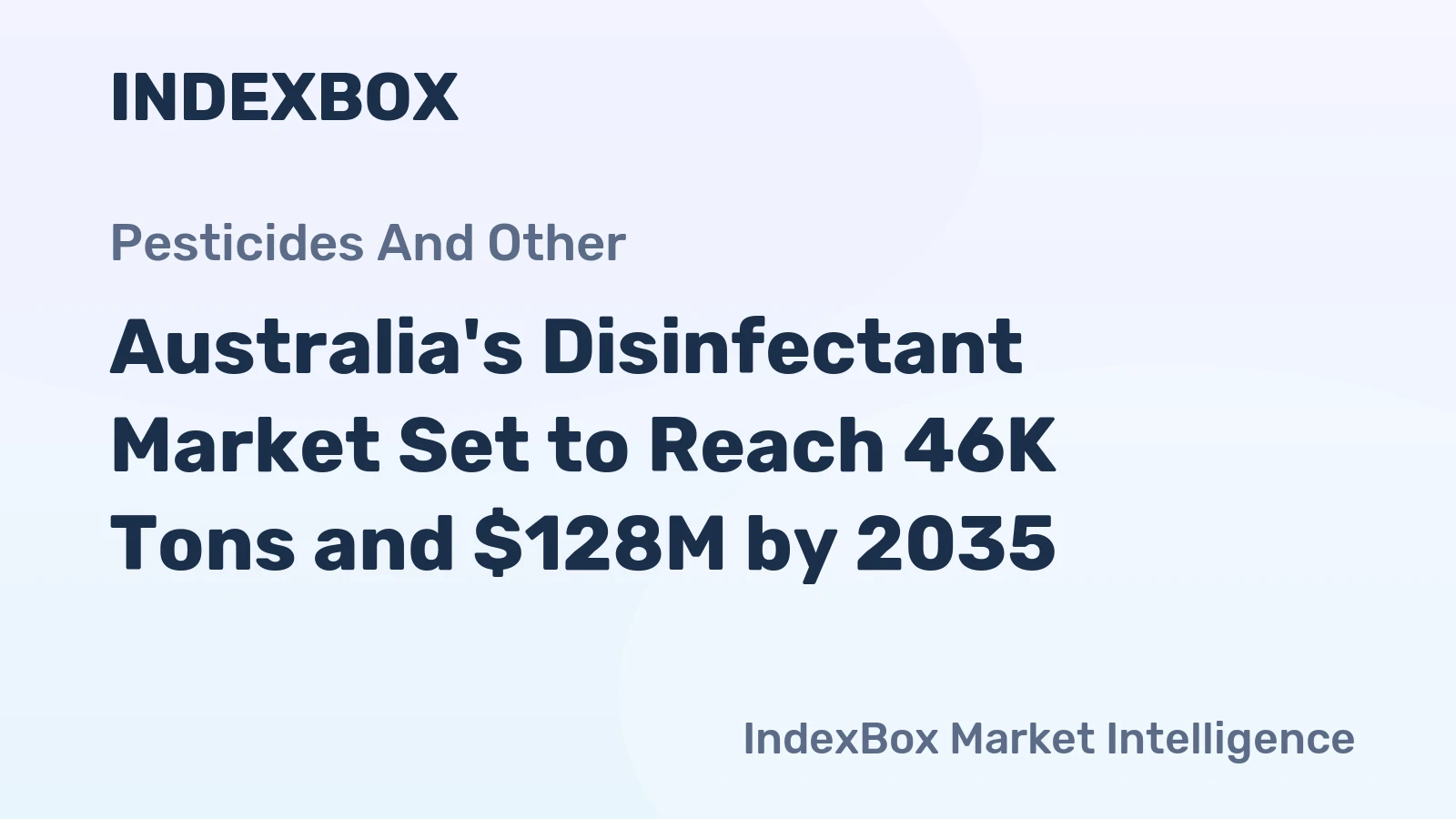 Australia's Disinfectant Market Set to Reach 46K Tons and $128M by 2035