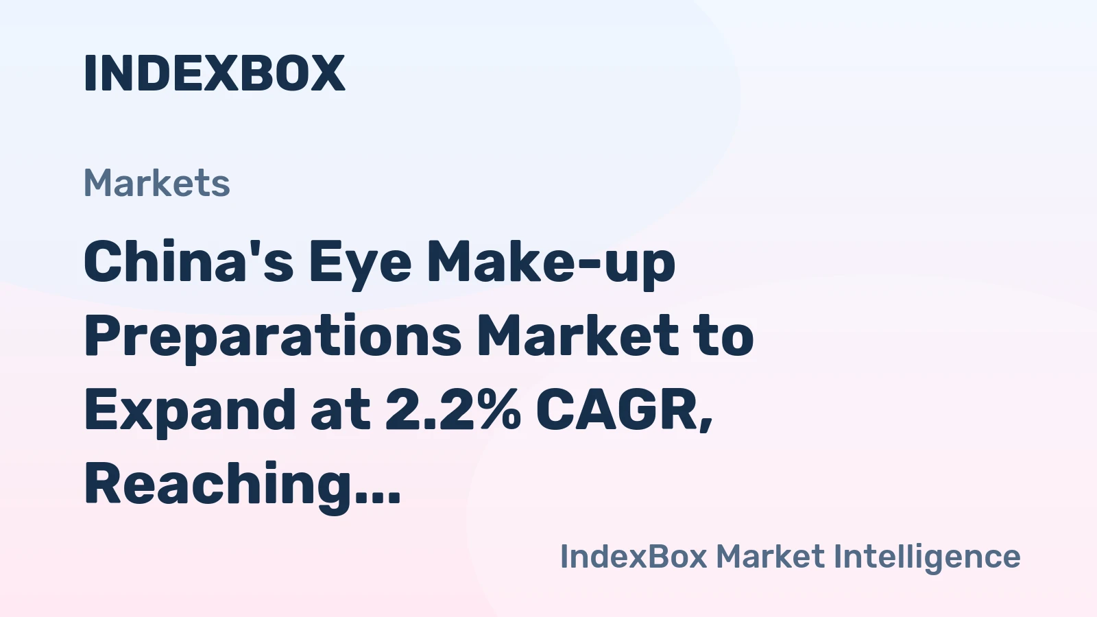 China's Eye Make-up Preparations Market to Expand at 2.2% CAGR, Reaching 71K Tons by 2035