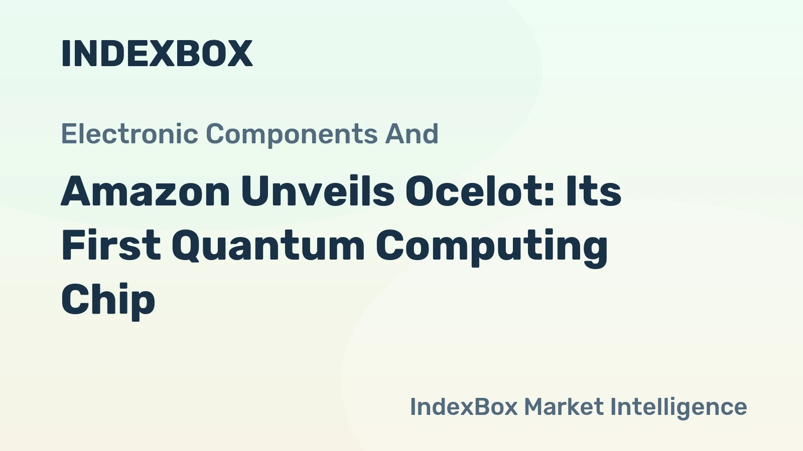 Amazon Unveils Ocelot: Its First Quantum Computing Chip