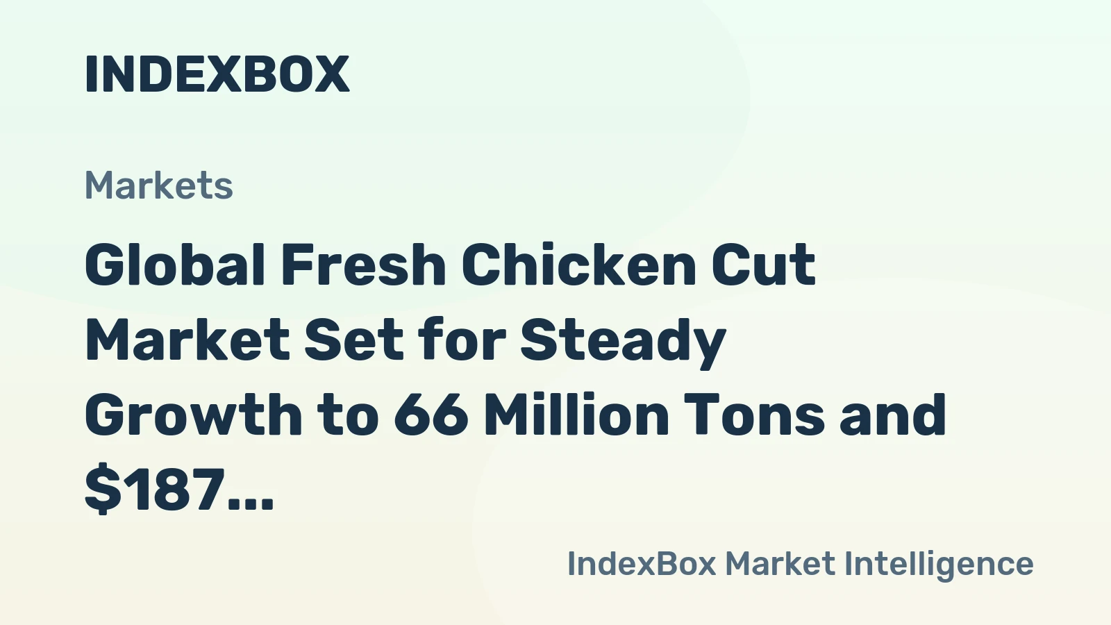Global Fresh Chicken Cut Market Set for Steady Growth to 66 Million Tons and $187 6 Billion by 2035