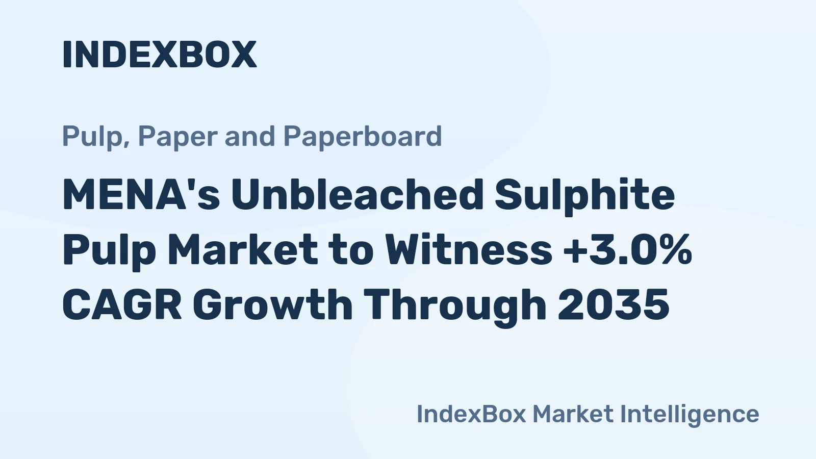 MENA's Unbleached Sulphite Pulp Market to Witness +3.0% CAGR Growth Through 2035