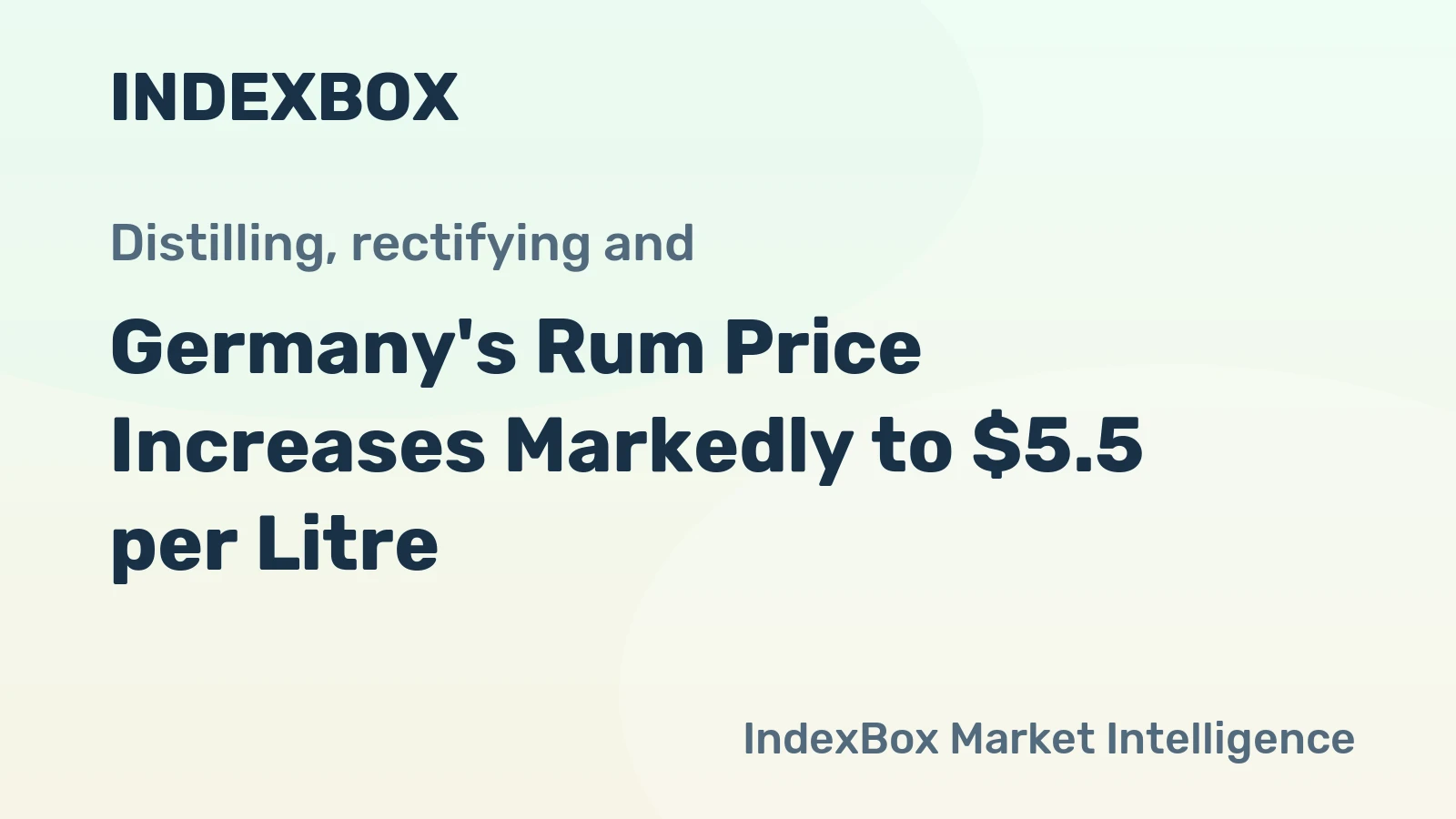 Germany's Rum Price Increases Markedly to $5.5 per Litre