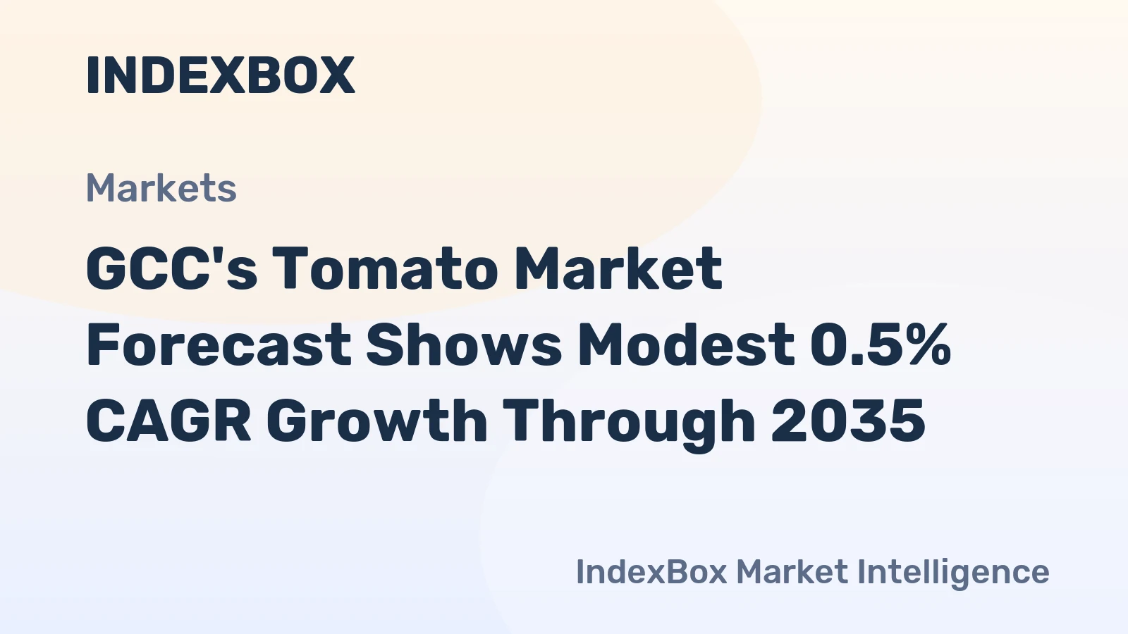 GCC's Tomato Market Forecast Shows Modest 0.5% CAGR Growth Through 2035