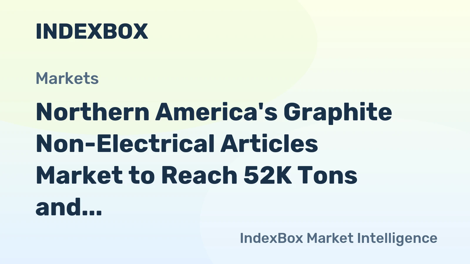Northern America's Graphite Non-Electrical Articles Market to Reach 52K Tons and $2.5B by 2035