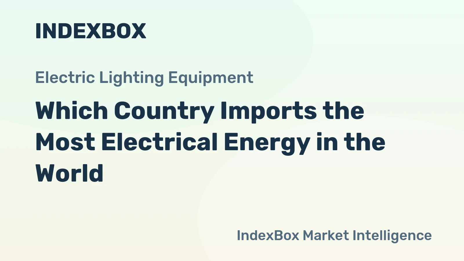 Which Country Imports the Most Electrical Energy in the World?