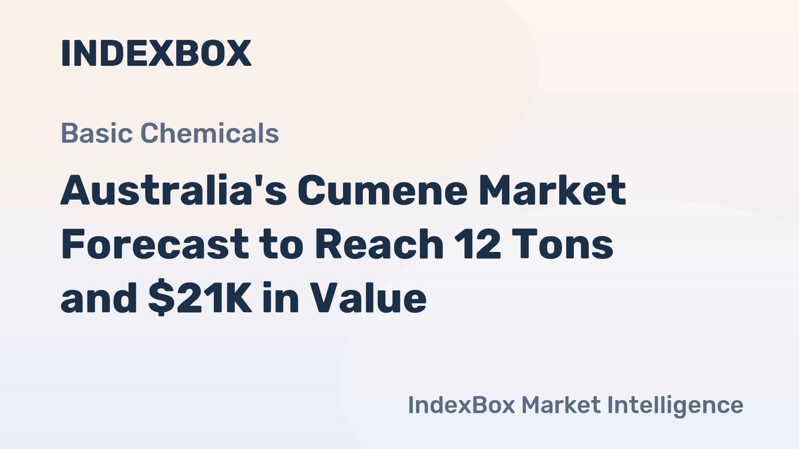 Australia's Cumene Market Forecast to Reach 12 Tons and $21K in Value