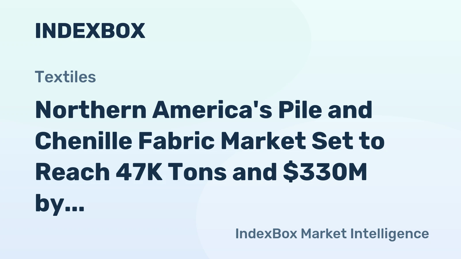 Northern America's Pile and Chenille Fabric Market Set to Reach 47K Tons and $330M by 2035