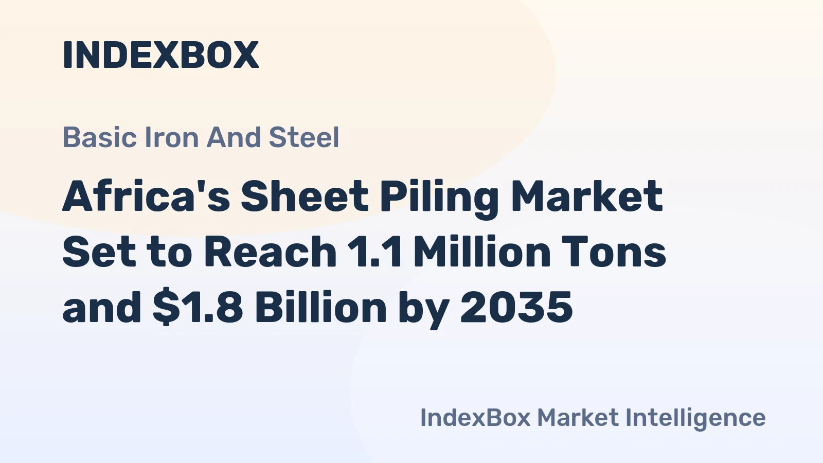 Africa's Sheet Piling Market Set to Reach 1.1 Million Tons and $1.8 Billion by 2035