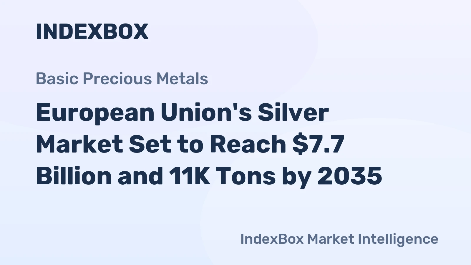 European Union's Silver Market Set to Reach $7.7 Billion and 11K Tons by 2035