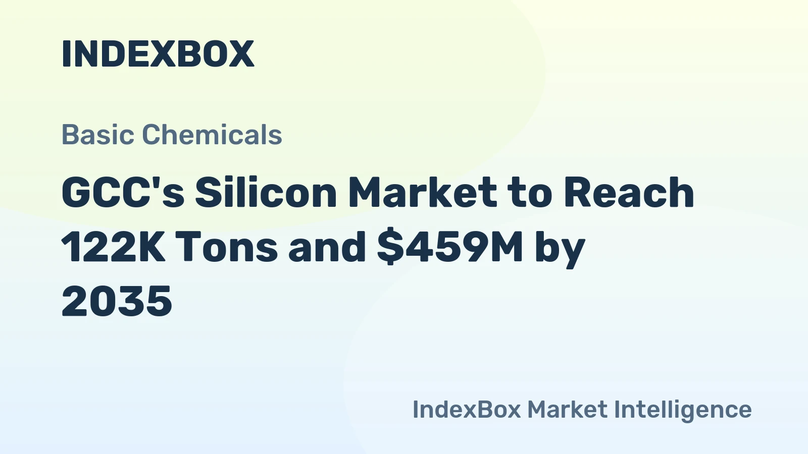 GCC's Silicon Market to Reach 122K Tons and $459M by 2035