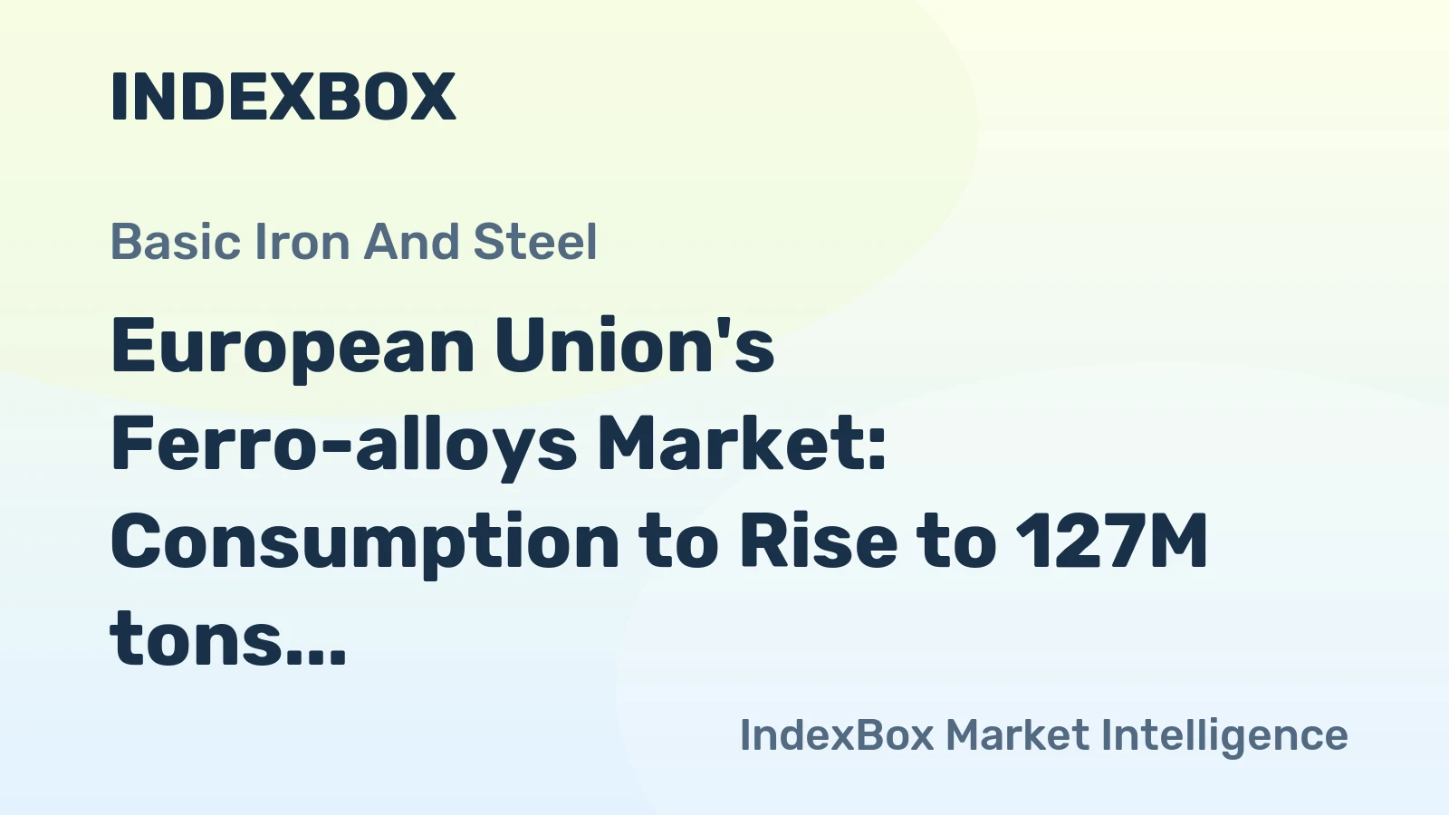 European Union's Ferro-alloys Market: Consumption to Rise to 127M tons by 2035, Valued at $162.6B