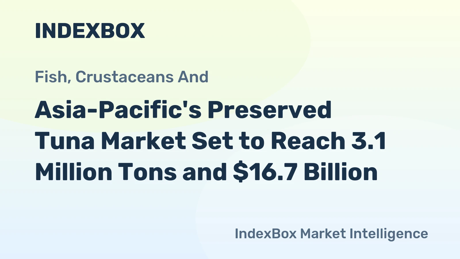 Asia-Pacific's Preserved Tuna Market Set to Reach 3.1 Million Tons and $16.7 Billion