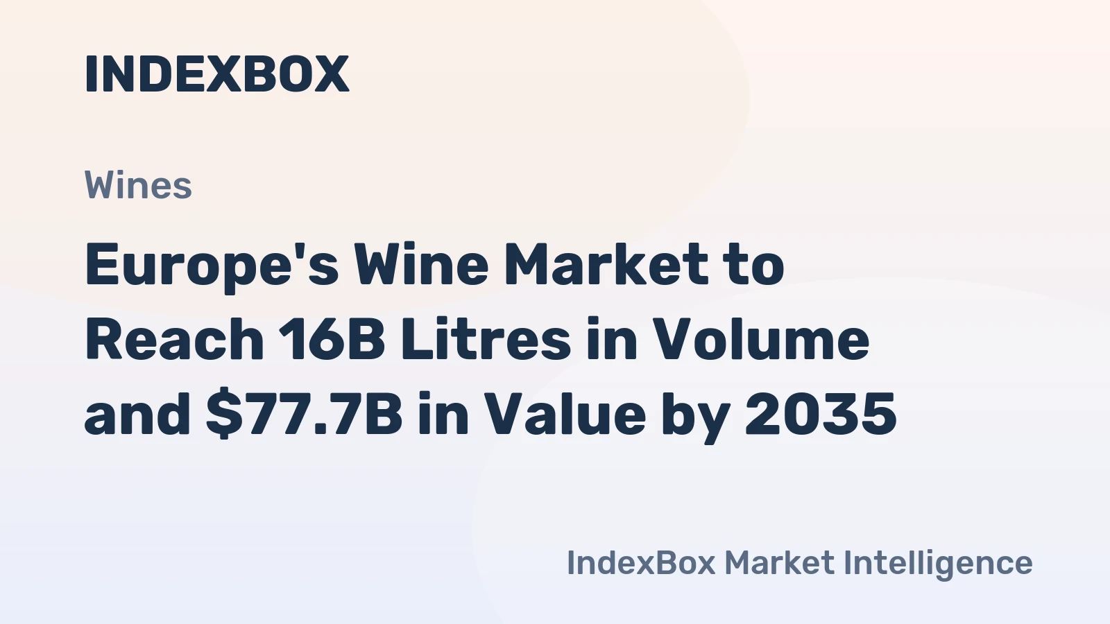 Europe's Wine Market to Reach 16B Litres in Volume and $77.7B in Value by 2035