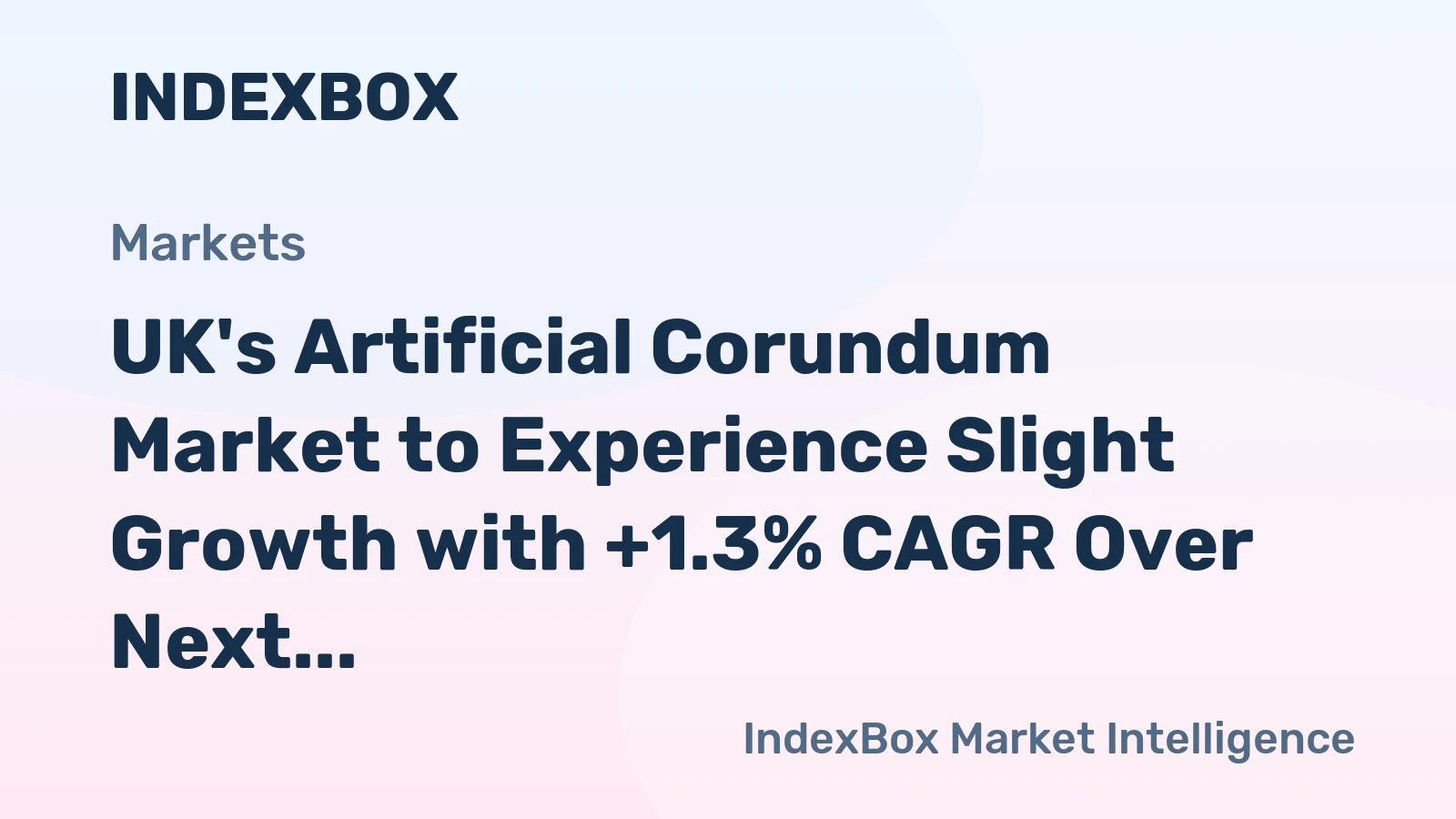 UK's Artificial Corundum Market to Experience Slight Growth with +1.3% CAGR Over Next Decade