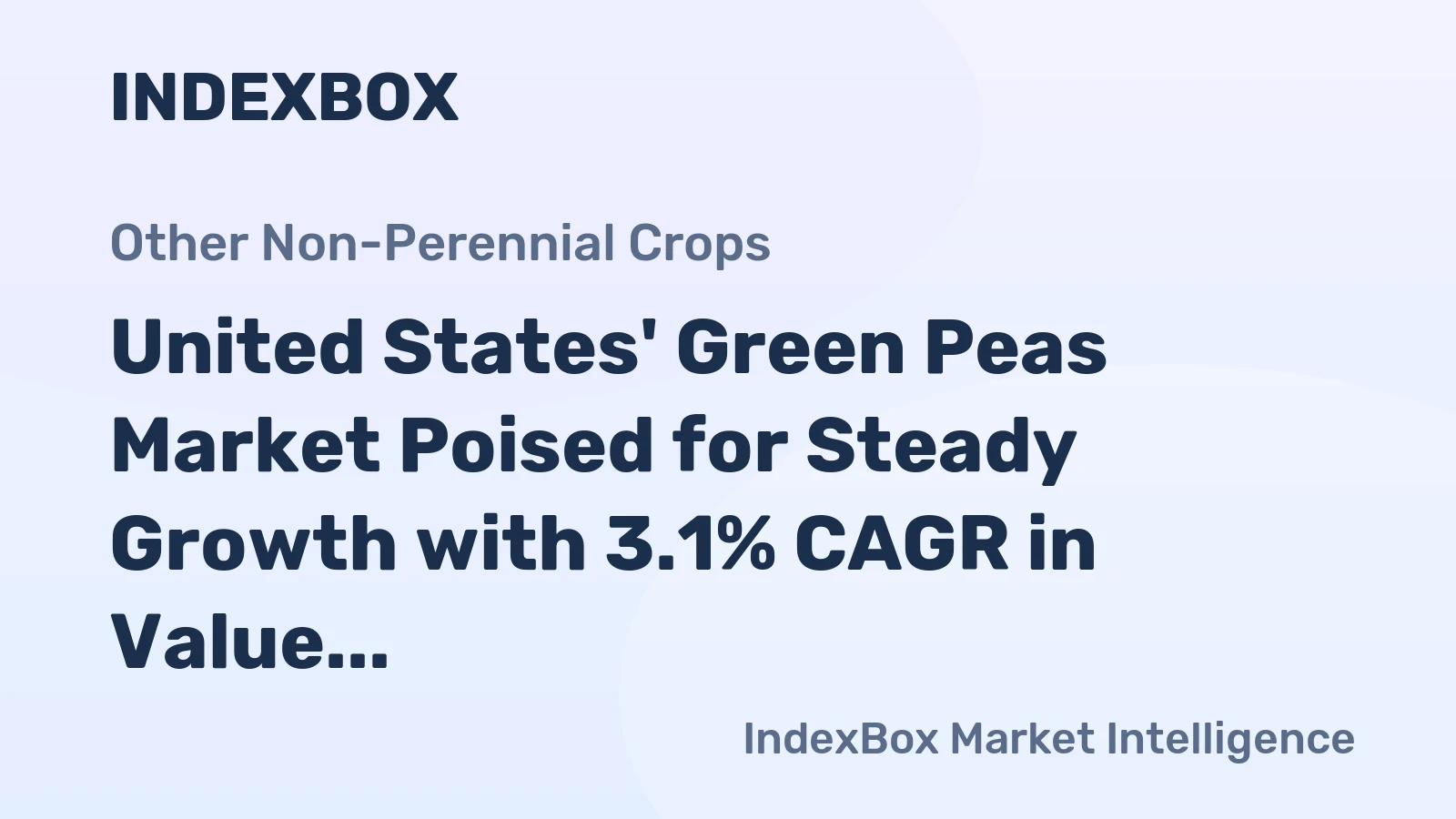 United States' Green Peas Market Poised for Steady Growth with 3.1% CAGR in Value