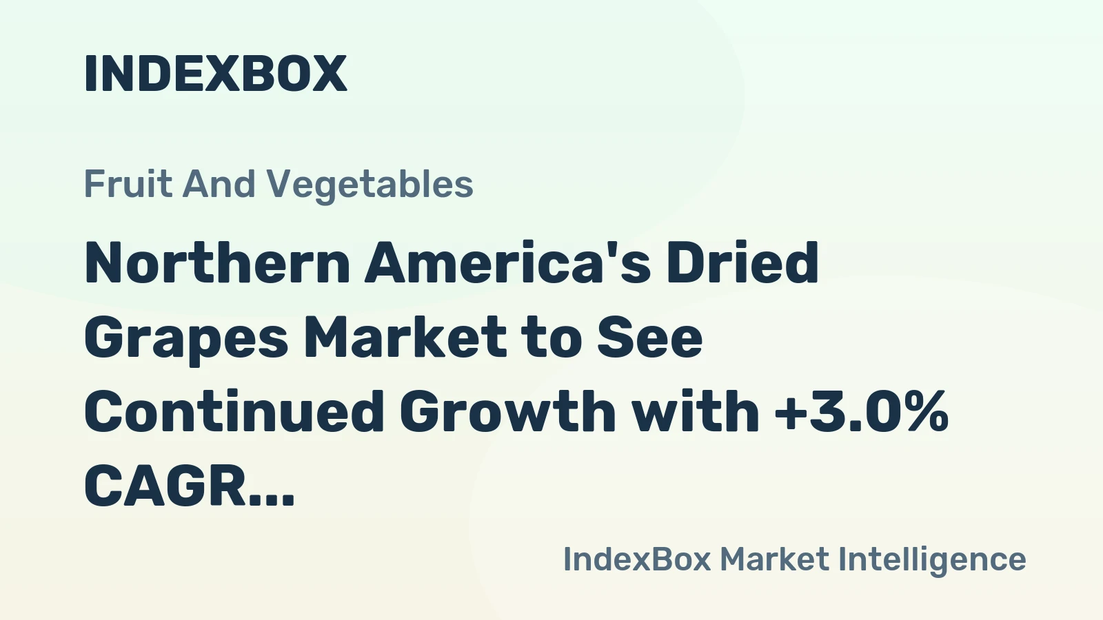 Northern America's Dried Grapes Market to See Continued Growth with +3.0% CAGR Expected