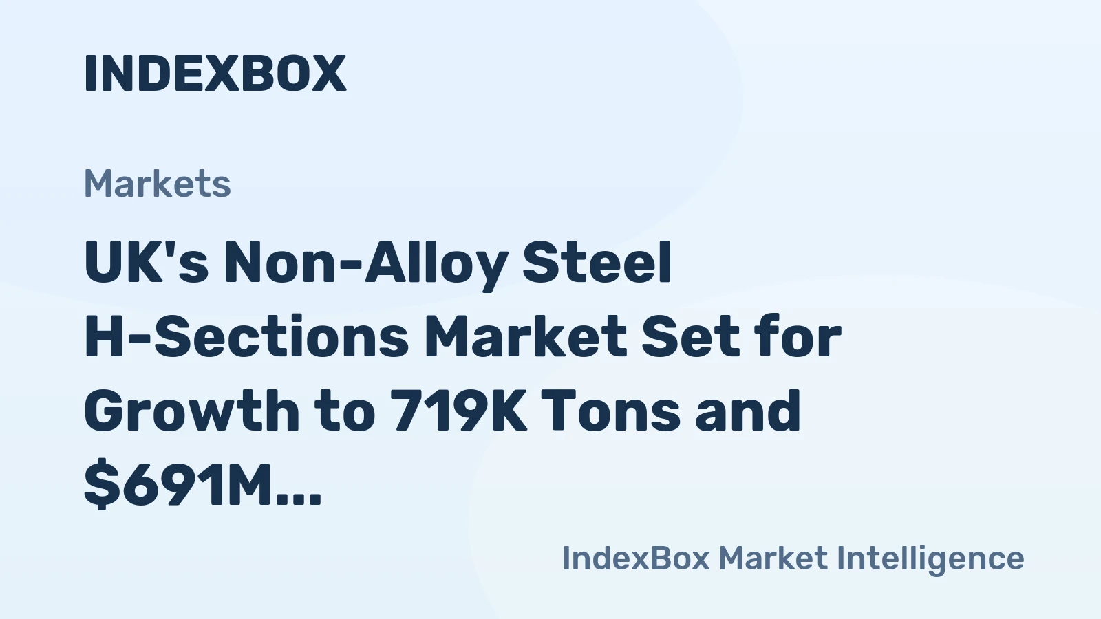 UK's Non-Alloy Steel H-Sections Market Set for Growth to 719K Tons and $691M by 2035