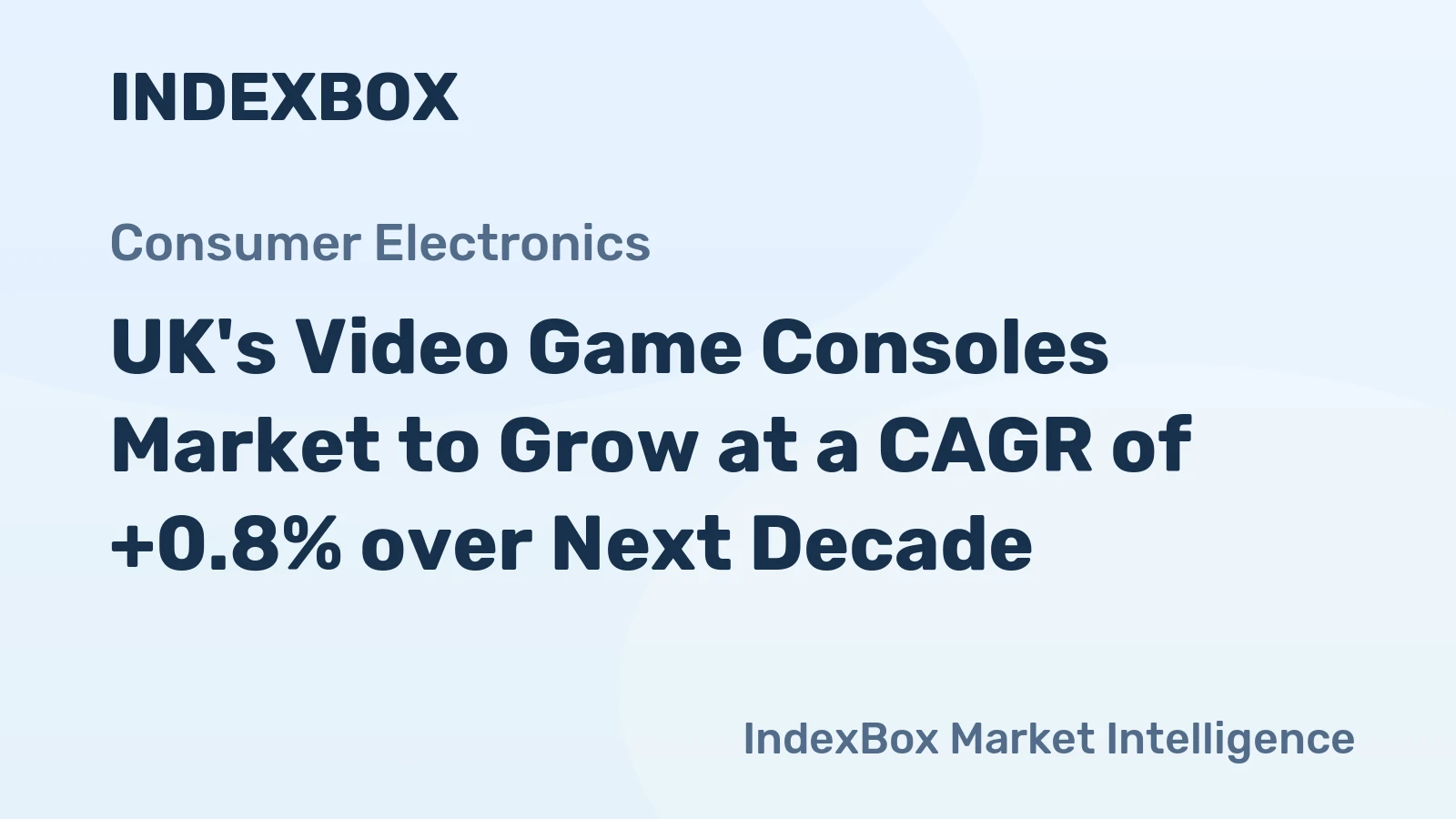 UK's Video Game Consoles Market to Grow at a CAGR of +0.8% over Next Decade