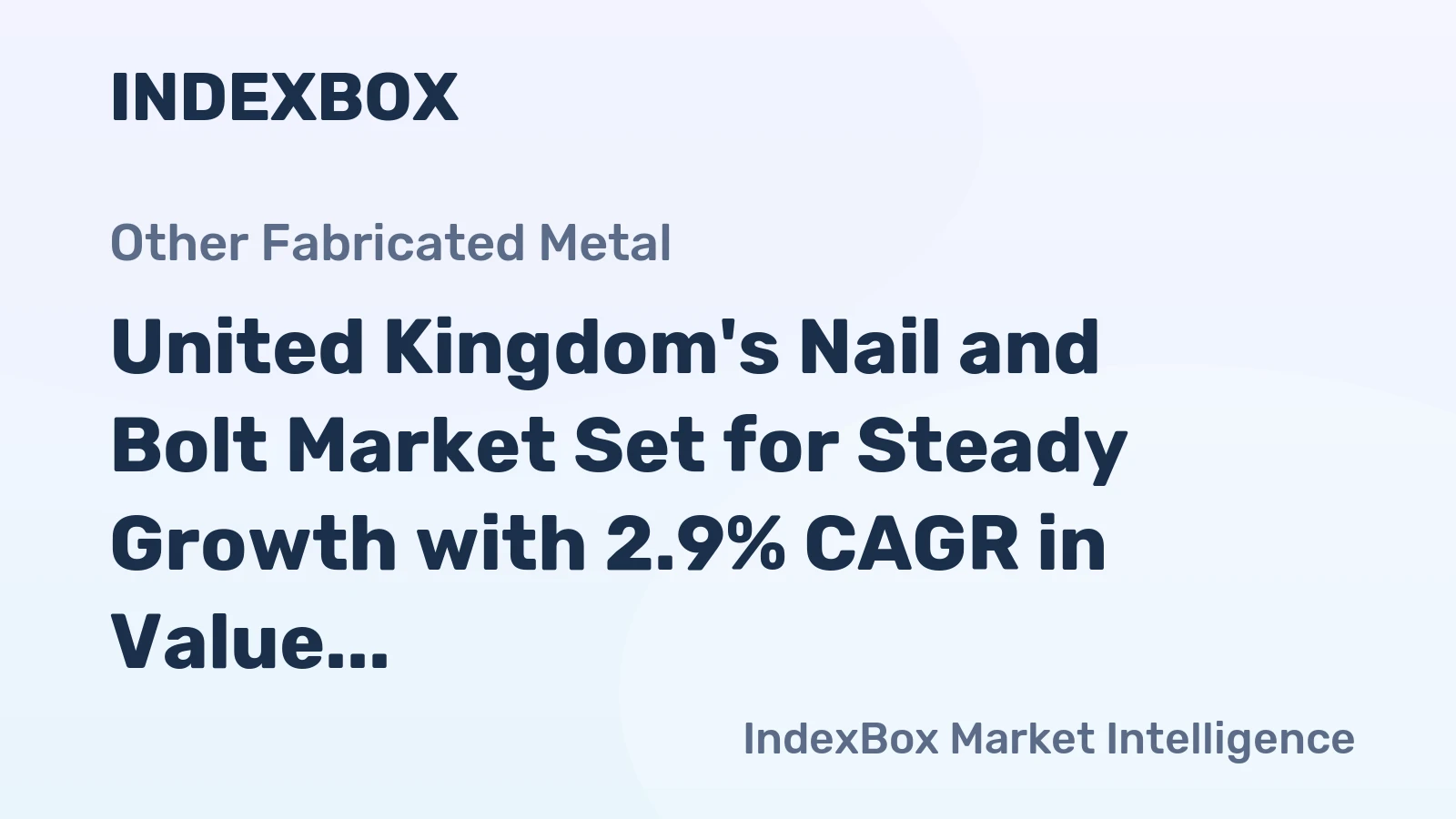 United Kingdom's Nail and Bolt Market Set for Steady Growth with 2.9% CAGR in Value Through 2035