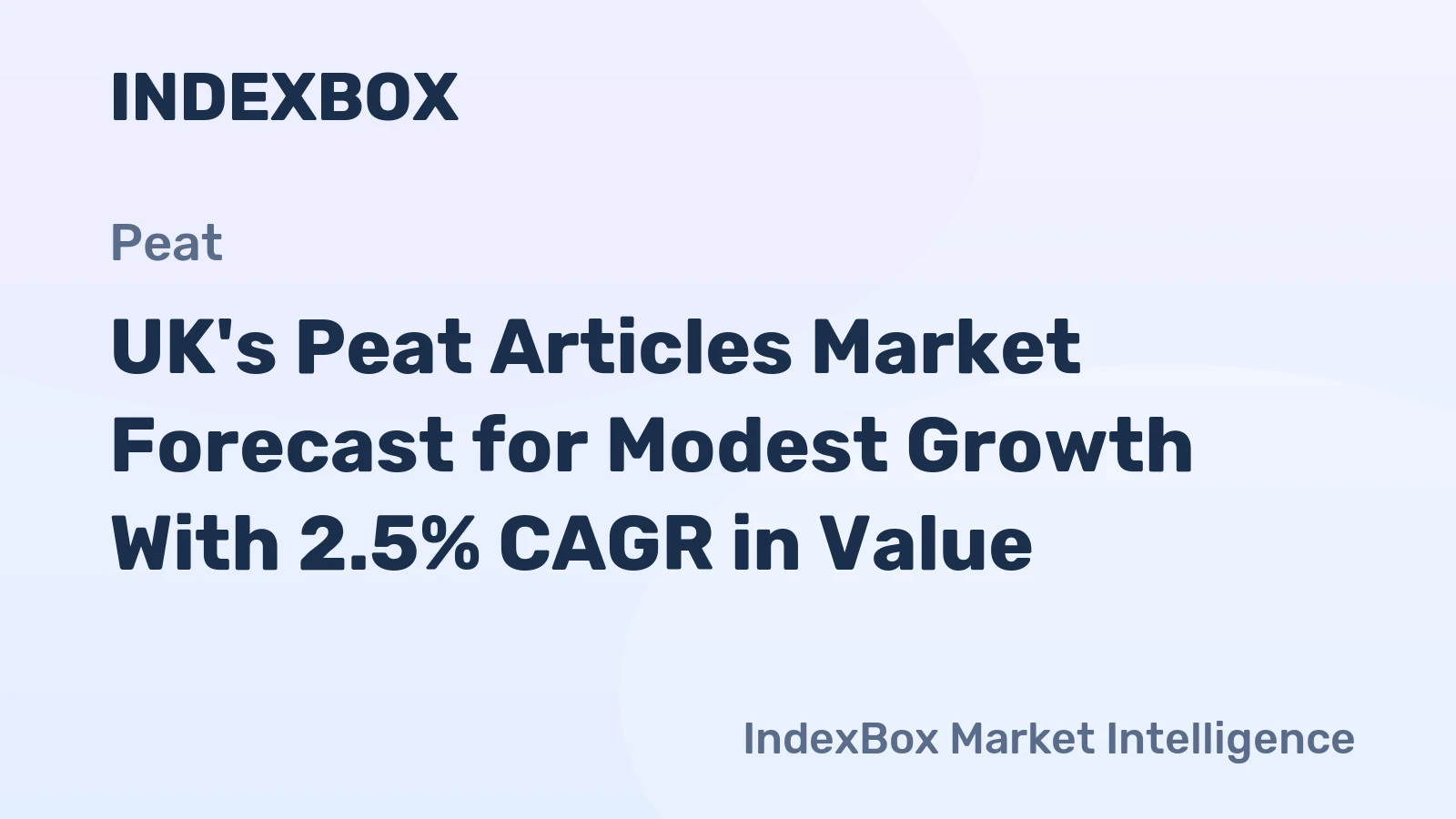 UK's Peat Articles Market Forecast for Modest Growth With 2.5% CAGR in Value