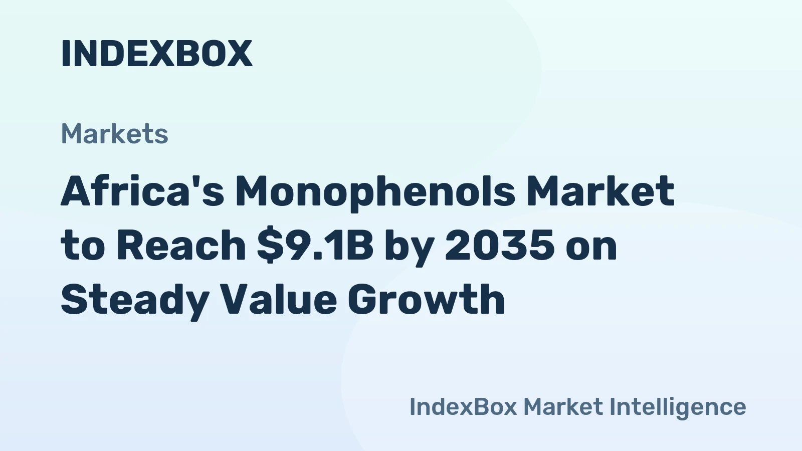 Africa's Monophenols Market to Reach $9.1B by 2035 on Steady Value Growth