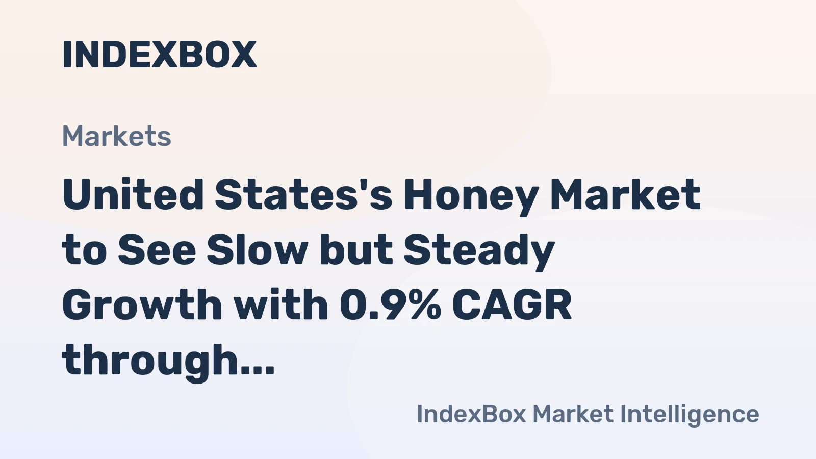United States's Honey Market to See Slow but Steady Growth with 0.9% CAGR through 2035