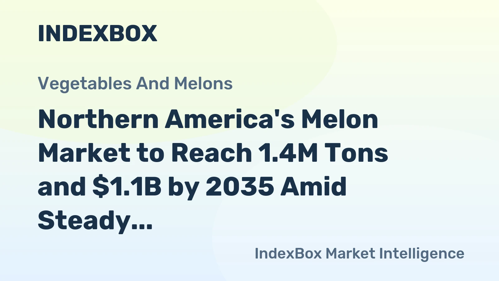 Northern America's Melon Market to Reach 1.4M Tons and $1.1B by 2035 Amid Steady Growth