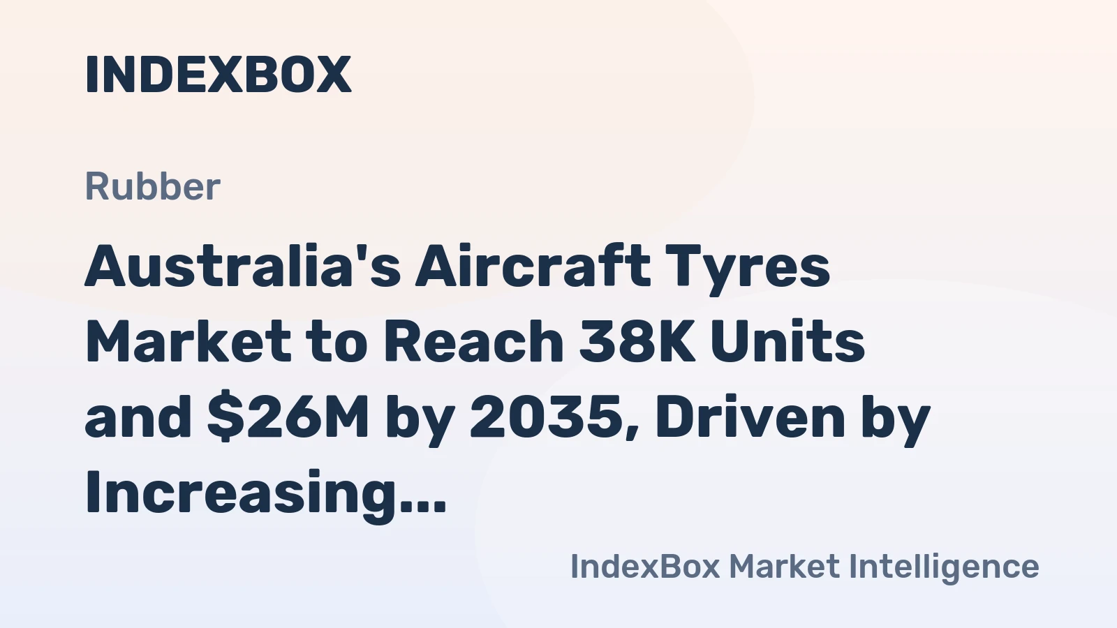 Australia's Aircraft Tyres Market to Reach 38K Units and $26M by 2035, Driven by Increasing Demand