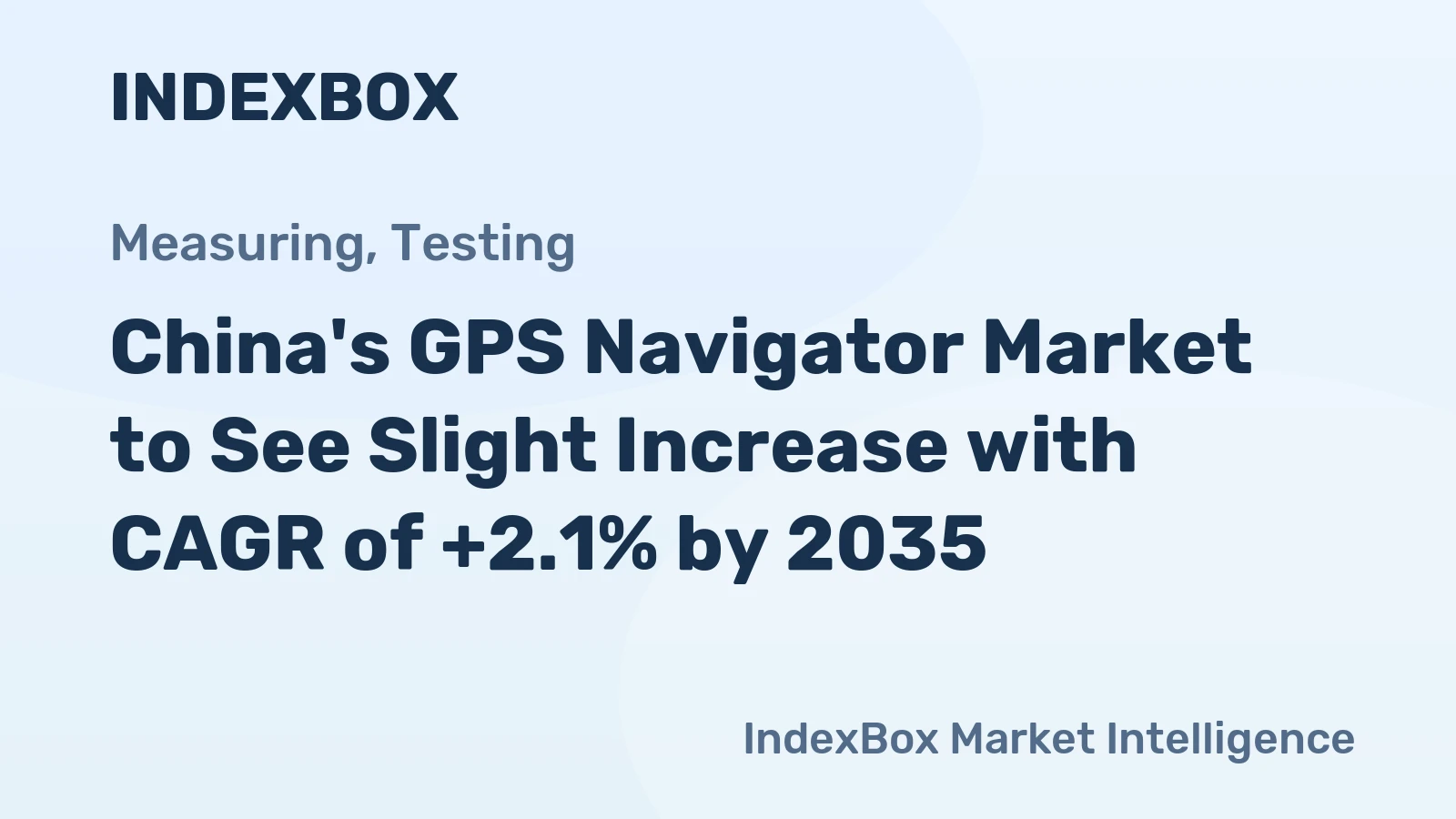 China's GPS Navigator Market to See Slight Increase with CAGR of +2.1% by 2035